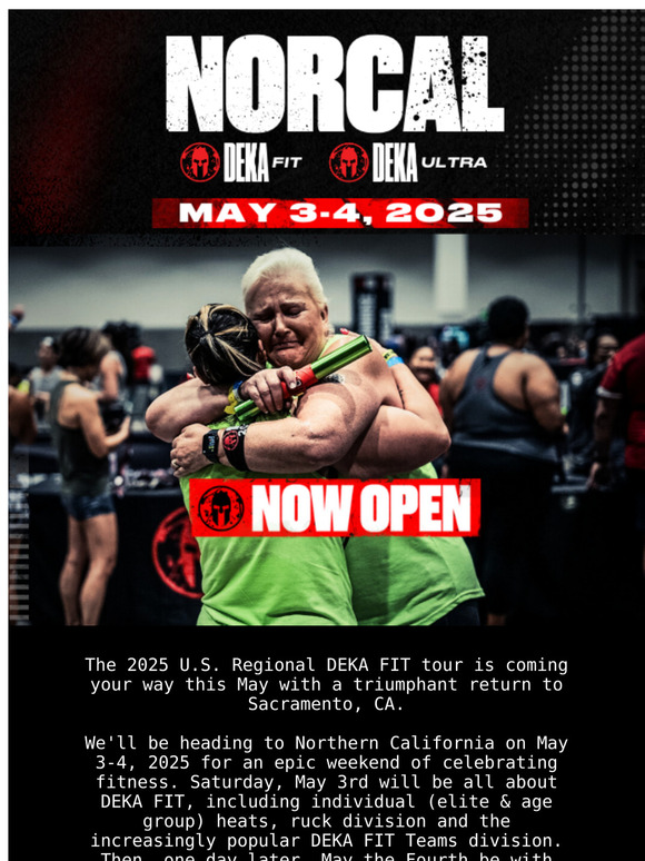 Spartan Race: NOW OPEN: 2025 NorCal DEKA FIT + Ultra | Milled