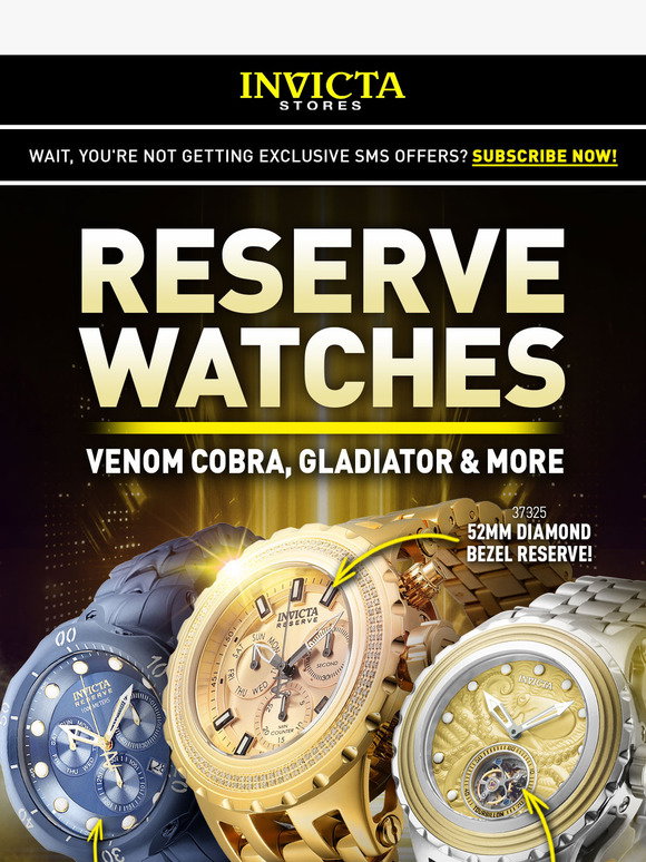 Invicta: RESERVE STYLES ️Venom Cobra, Gladiator & More UNLEASHED⚜️ | Milled