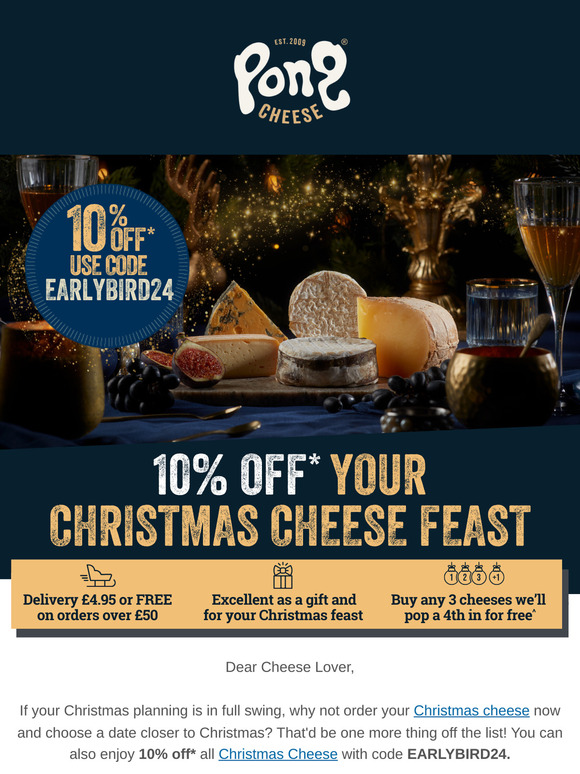 Pong Cheese: Put cheese at the heart of your Christmas this year and ...