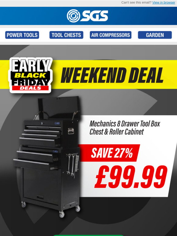 SGS Engineering: Special Weekend Deal! Mechanic's Tool Cabinet £99.99 ...