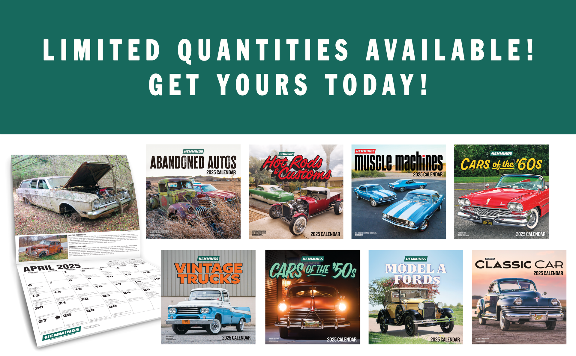 Hemmings: Hemmings 2025 Collector Car Calendars Are Here! Get yours ...