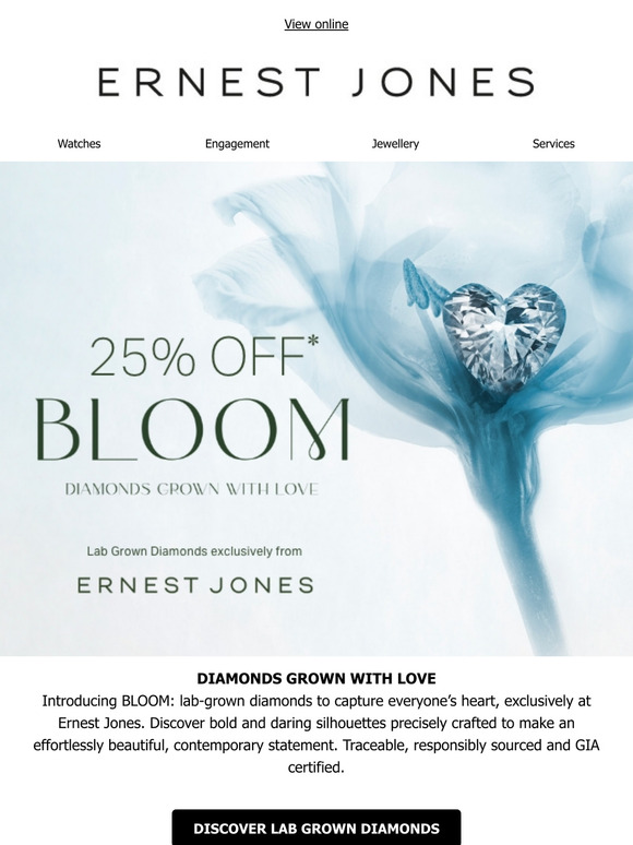 Ernest Jones: Introducing BLOOM: Lab Grown Diamonds | Milled