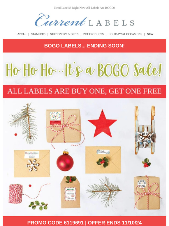 Current Labels: BOGO Labels - But Not For Long | Milled