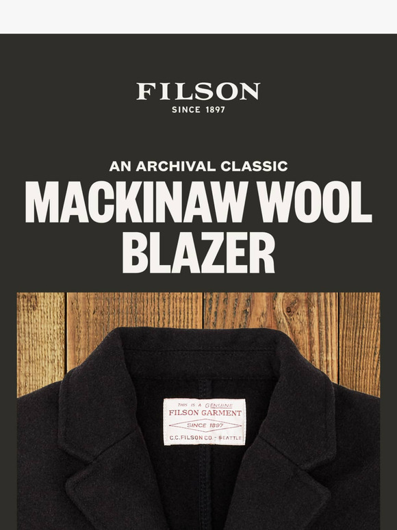 Filson: Made in USA Classics: Mackinaw Wool Blazer | Milled