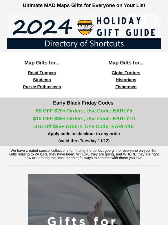 Maps: 2024 MAD Maps Gift Guide: Ultimate gifts for roadtrippers ...