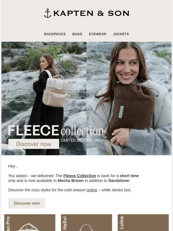 Kapten & Son: New In: Fleece Collection 🧸 | Milled