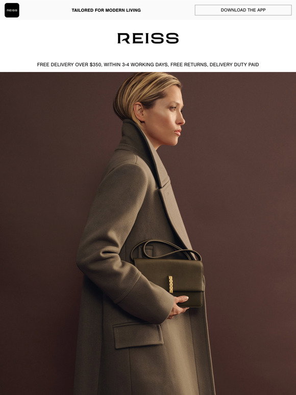Reiss Email Newsletters: Shop Sales, Discounts, and Coupon Codes