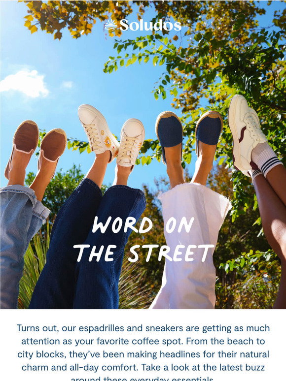 Soludos Email Newsletters: Shop Sales, Discounts, and Coupon Codes