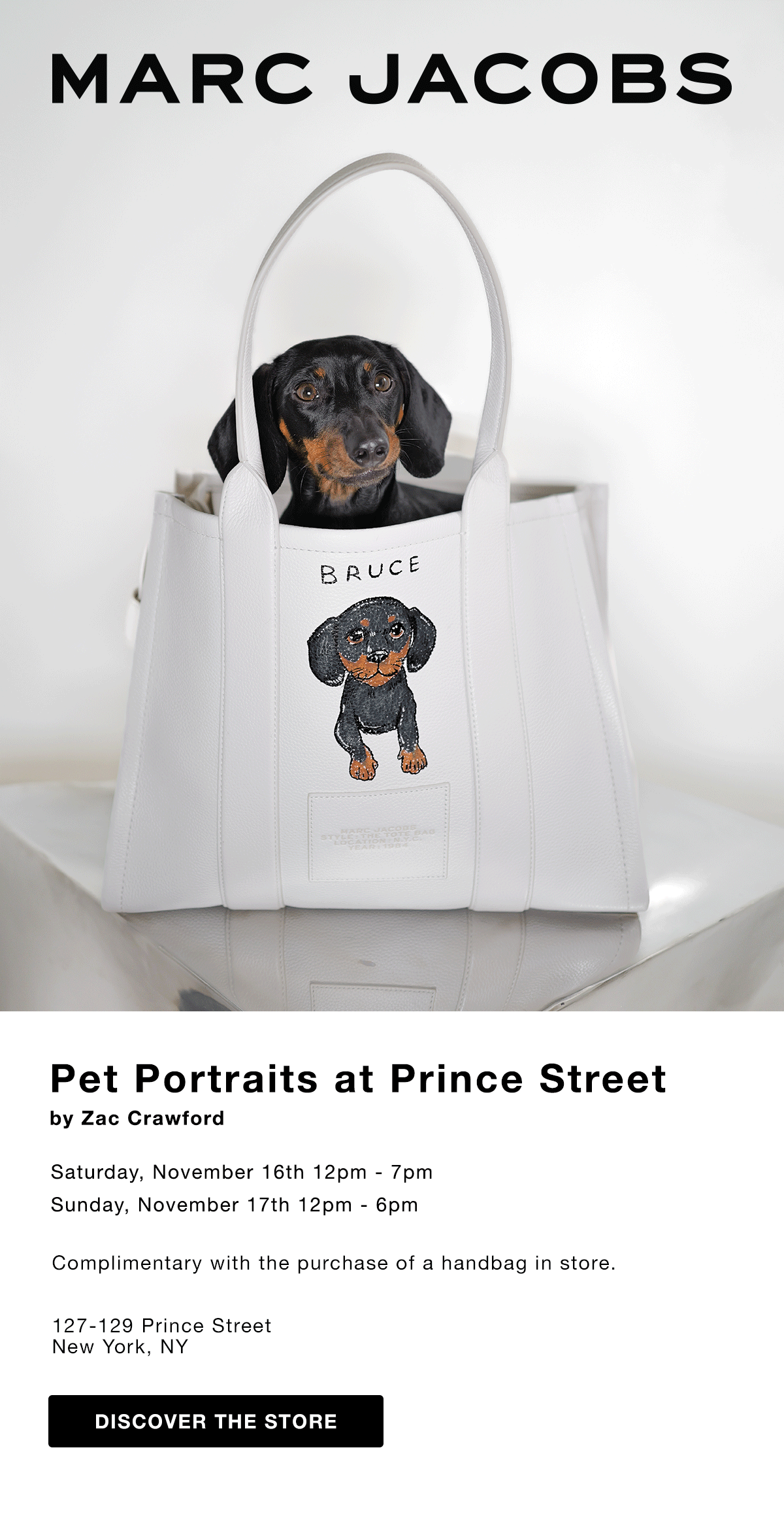 Marc Jacobs: Pet Portraits At Prince Street | Milled