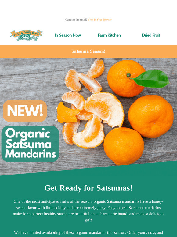 Frog Hollow Farm: Get Ready for Organic Satsuma Mandarins! 🥳🍊 | Milled