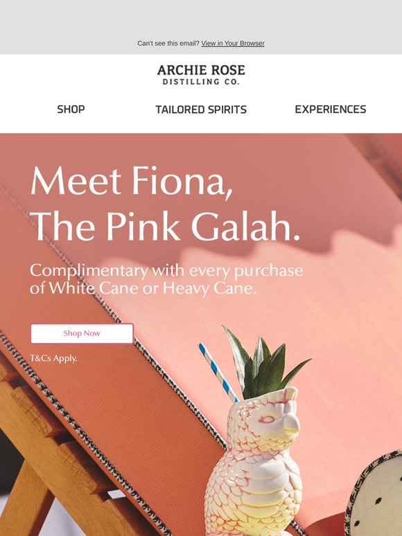 Archie Rose: Meet Fiona The Pink Galah Mug 🍹 | Milled