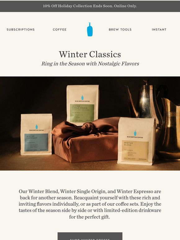 Blue Bottle Coffee: Explore Our Beloved Winter Coffees | Milled
