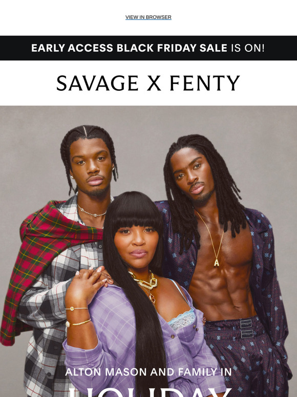 Savage X Fenty: Alton Mason + Family for Savage X Fenty | Milled