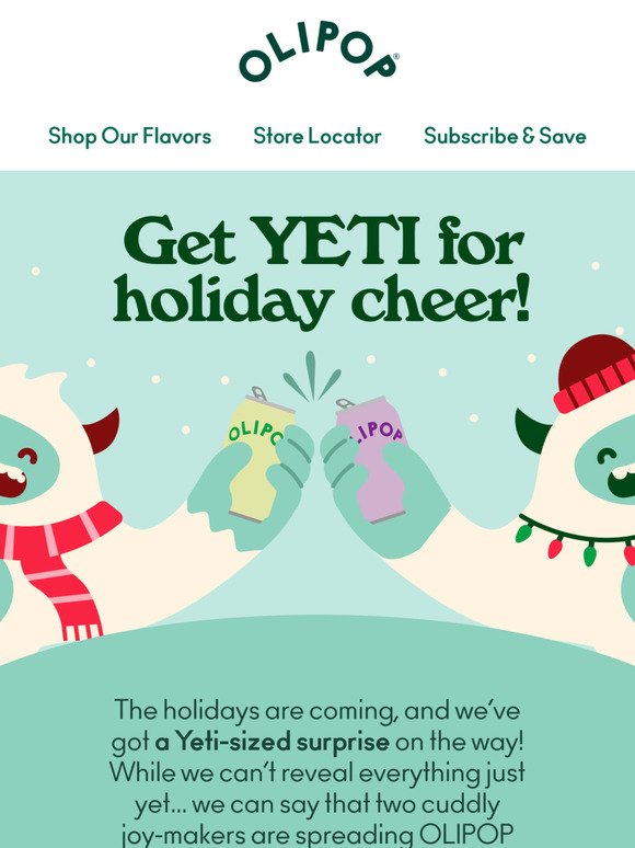 Olipop: Are you *Yeti* for the holidays? 👀🎁 | Milled