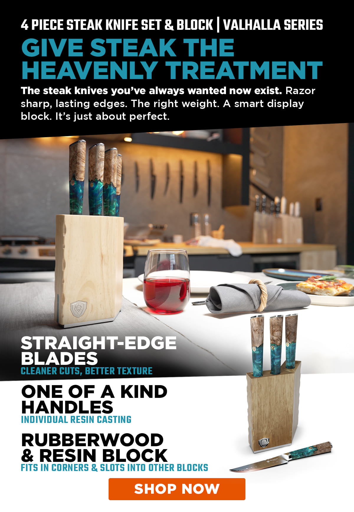 Dalstrong: NEW Valhalla Series Venator & Steak Knife Set | Milled