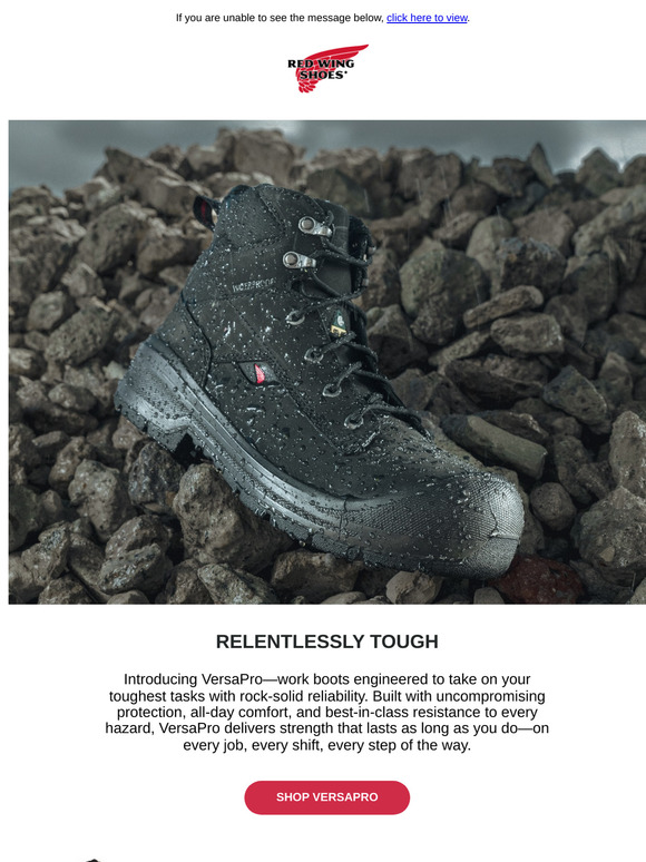 Red Wing Shoes: VersaPro: Built for the Toughest Jobs | Milled