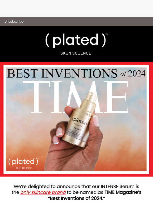 Plated Skin Science: “Best Invention of 2024” —🥇TIME Magazine | Milled