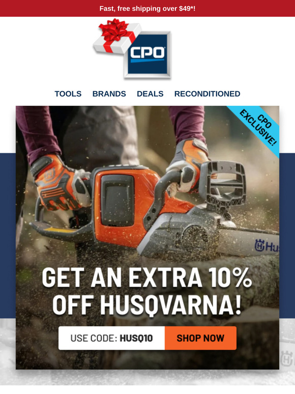Tyler Tool: Unlock an Extra 10% Off Husqvarna Outdoor Tools – CPO ...