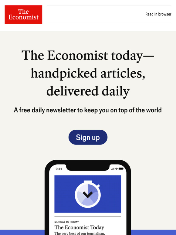 The Economist: Get daily updates with our free newsletter | Milled
