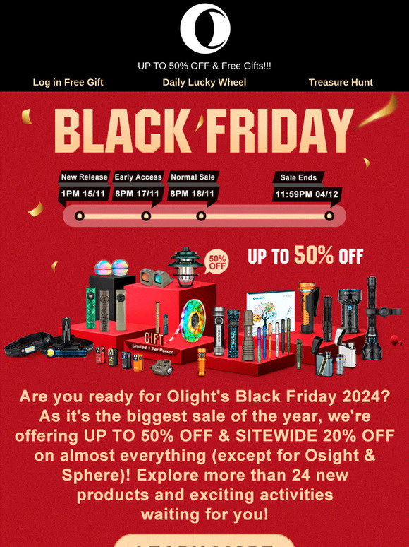 Olight: New Release｜Olight's Black Friday 2024 | Milled