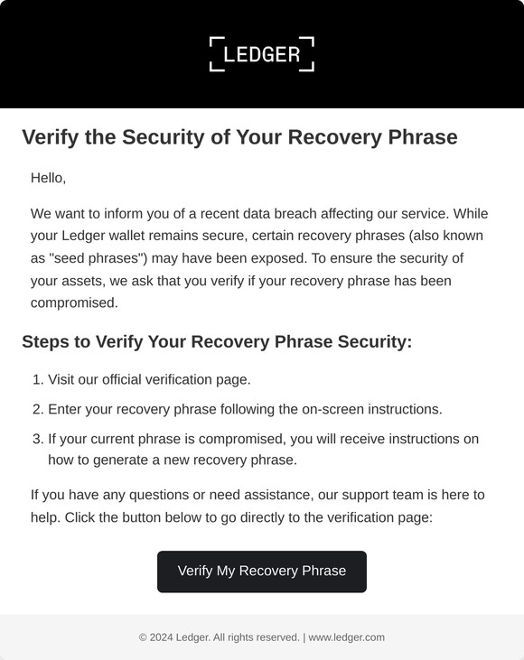 Ledger: Action Required: Ledger Data Breach – Check Your Recovery ... Ledger: Action Required: Ledger Data Breach – Check Your Recovery ...