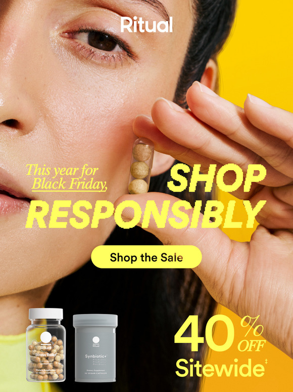 Ritual Email Newsletters: Shop Sales, Discounts, and Coupon Codes