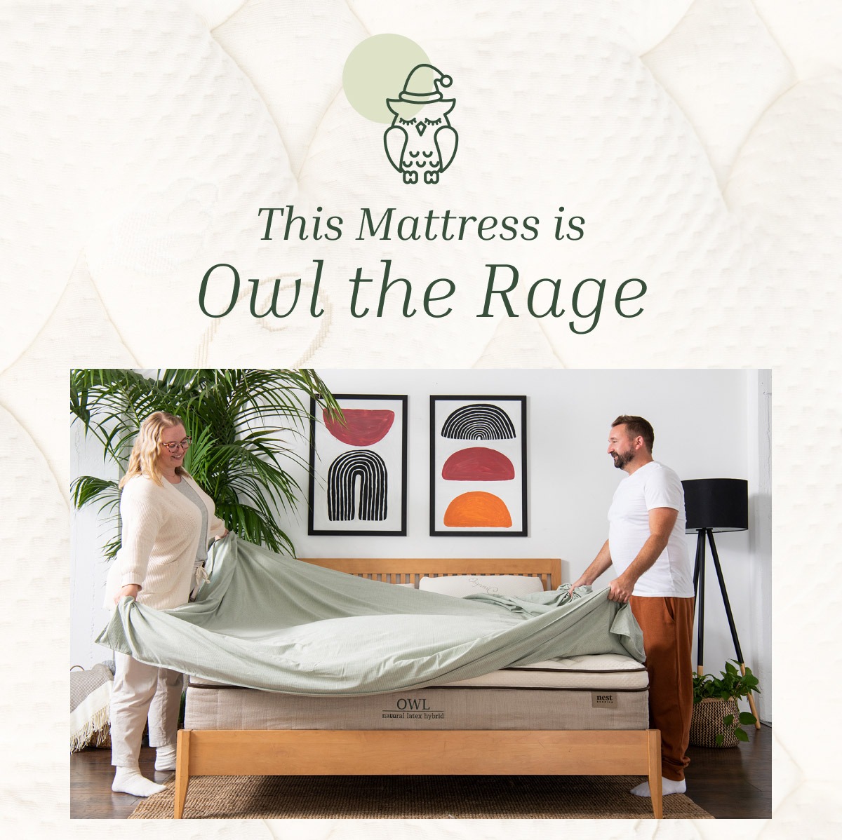 Nest Bedding This Mattress is Owl The Rage Milled