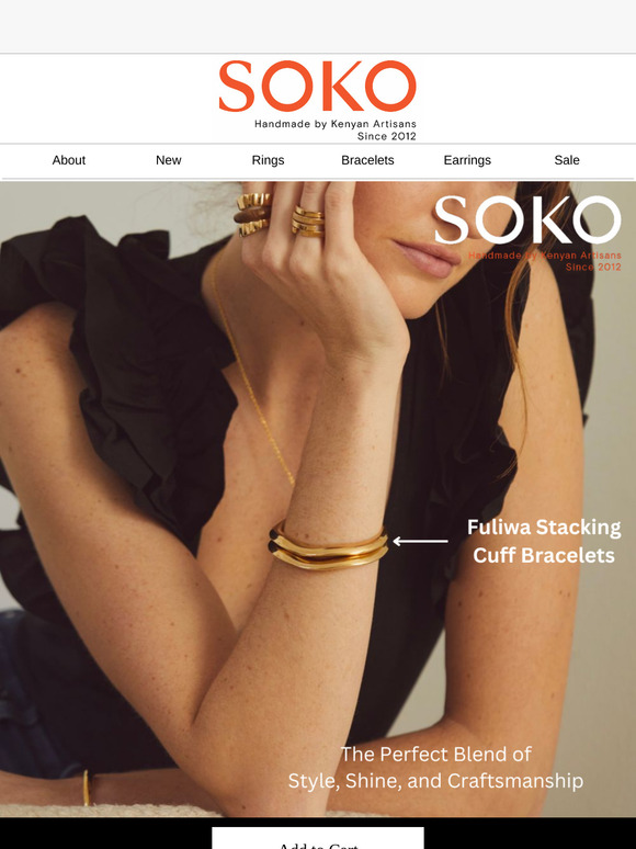 SOKO: Your New Favorite EveryDay Cuff bracelet set | Milled