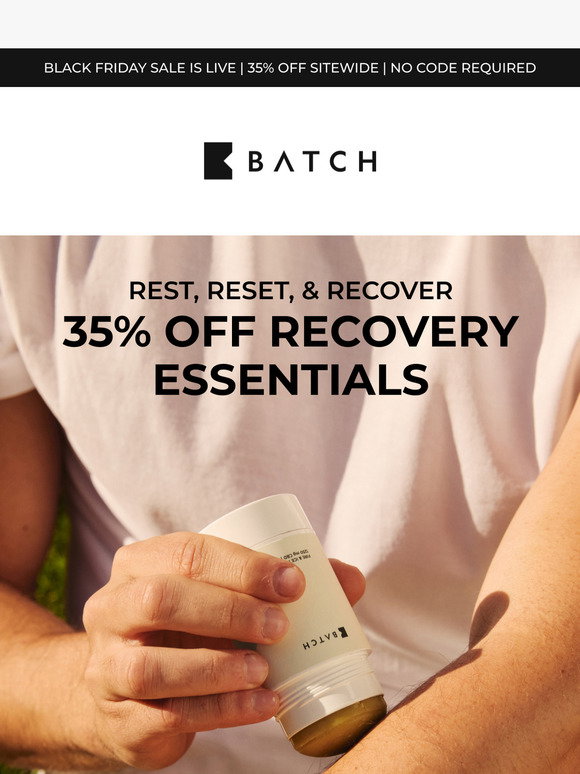 BATCH: Weekend Boost: 35% Off Relief & Rest Essentials! | Milled