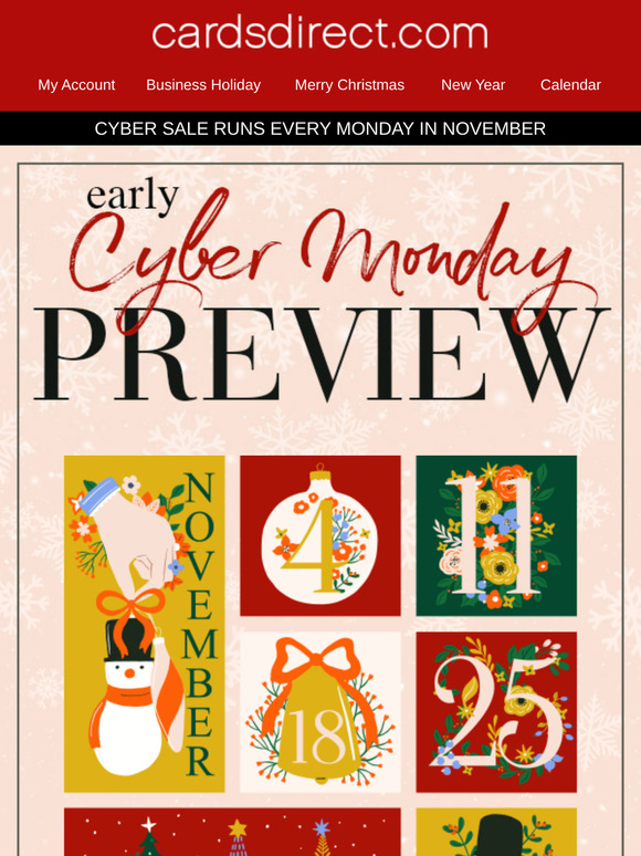 CardsDirect: ONLY 3 More Cyber Mondays Remain... Get Your Cart Ready ...