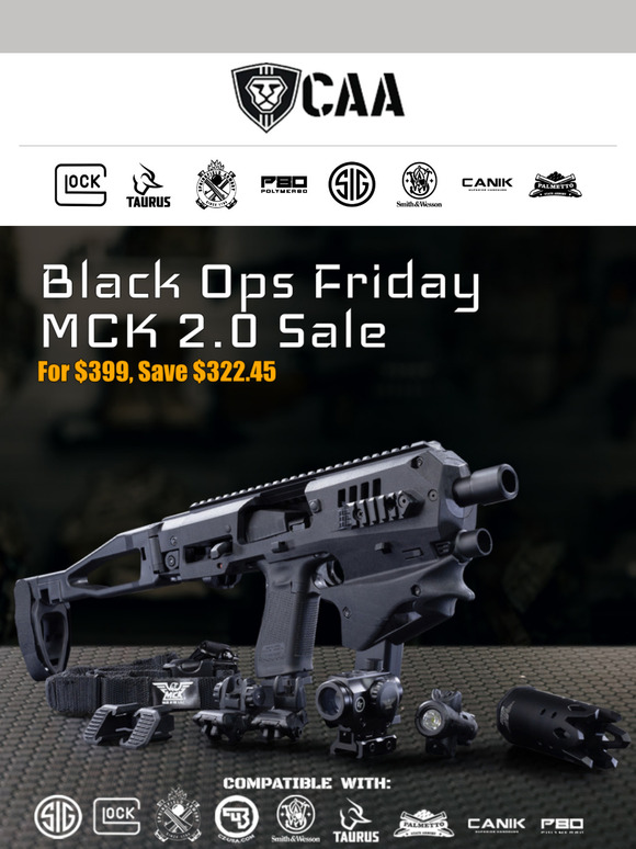 CAA USA: 🔥 Starting at $310, MCK + Thumb Rest + Sights + Sling ...