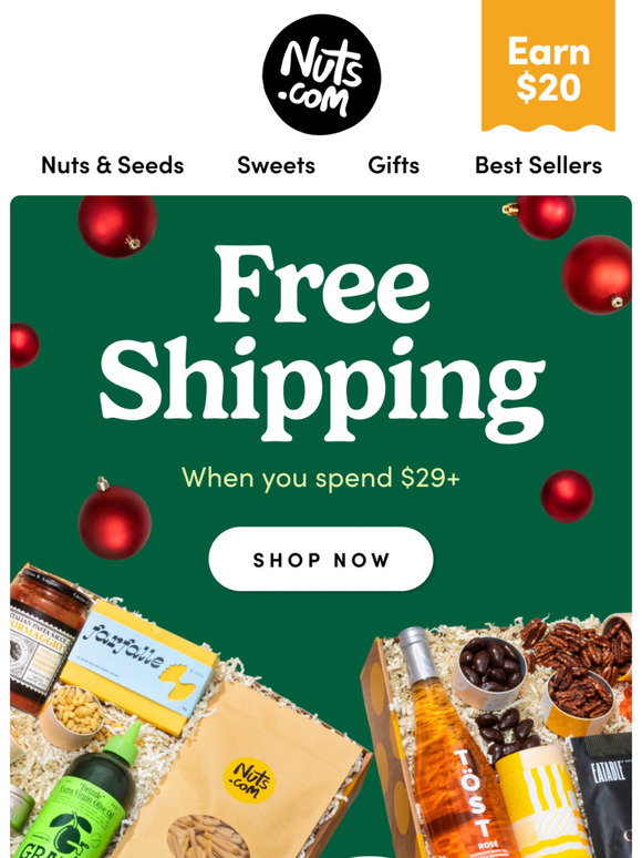Nuts.com: Free Shipping Starts NOW! | Milled