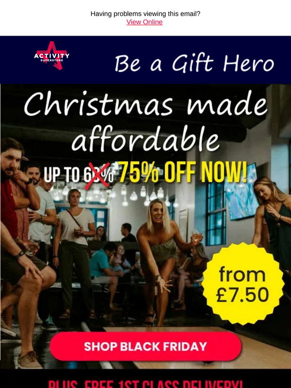 Activity Superstore: Black Friday Alert: Our Biggest Sale of the Year ...