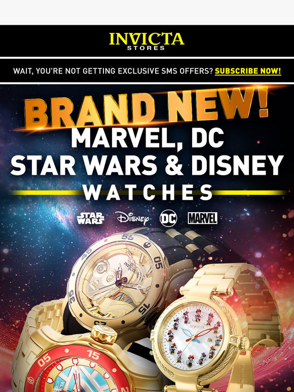 Invicta: 🚨NEW DROPS🚨Marvel, Star Wars, Disney and MORE ️ | Milled