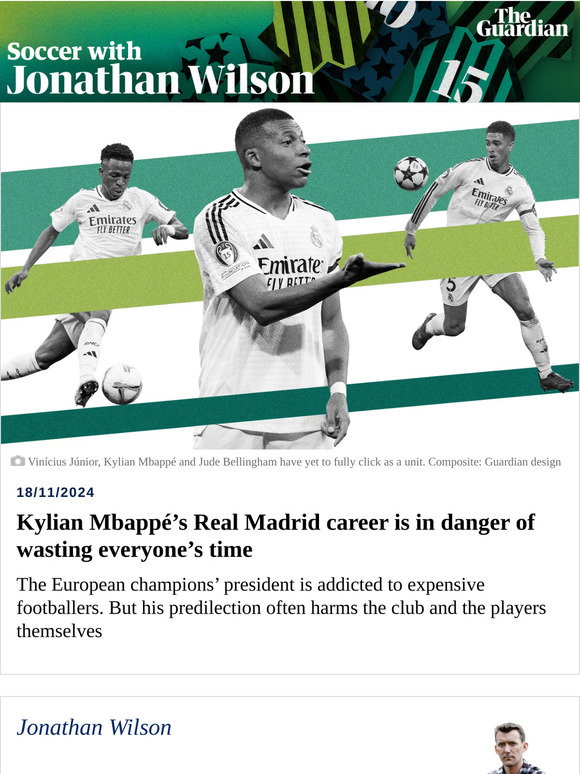 The Guardian: Kylian Mbappé’s Real Madrid career is in danger of ...