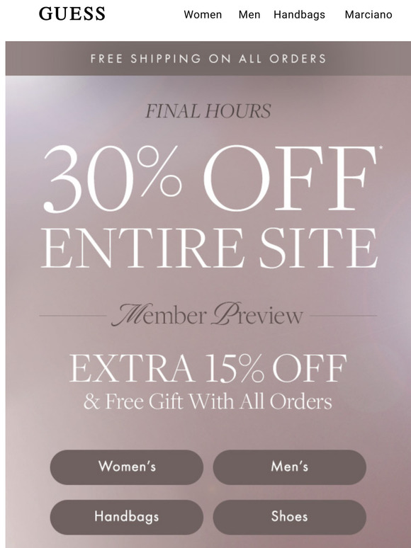 GUESS? Email Newsletters: Shop Sales, Discounts, and Coupon Codes