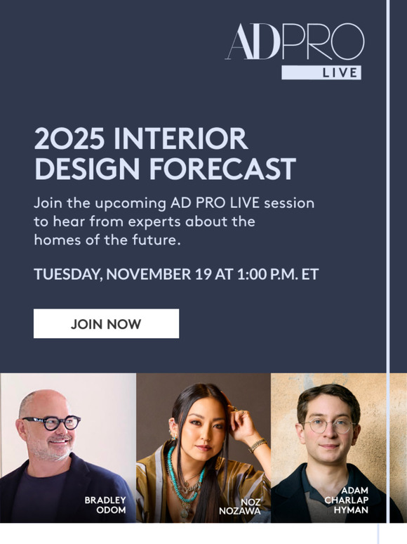 Architectural Digest: Don't Miss Out: Register for the 2025 Interior ...