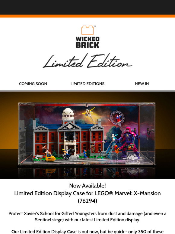 Wicked Brick: Limited Edition LEGO X-Mansion Display Case Now Available ...