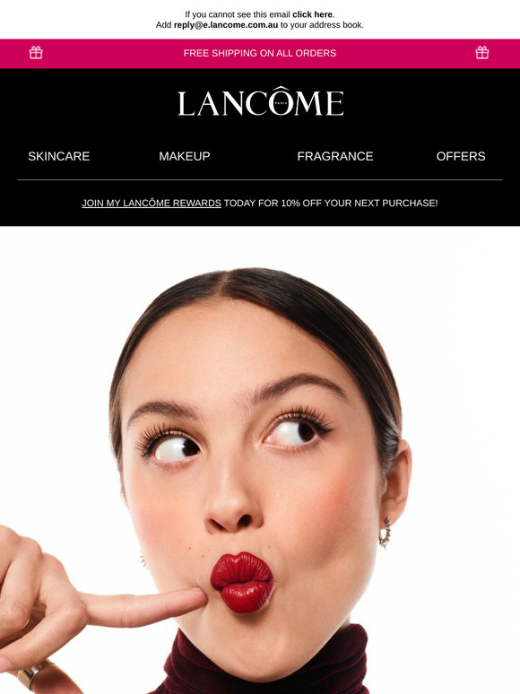 Lancome CA: good 4 us: Olivia Rodrigo is Lancôme’s new ambassador 👑 | Milled