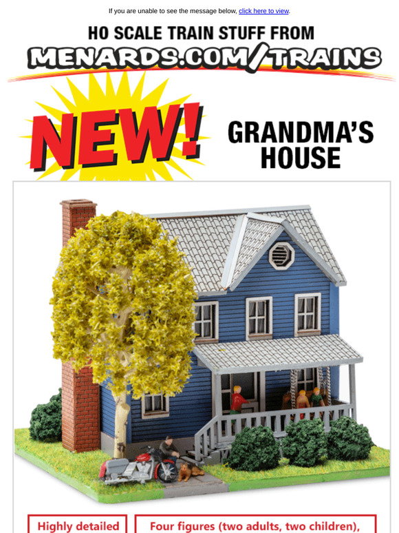Menards: New! HO Scale Grandma's House! | Milled