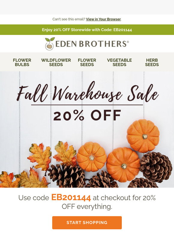 Eden Brothers: Fall Warehouse Sale 🍂 | Milled