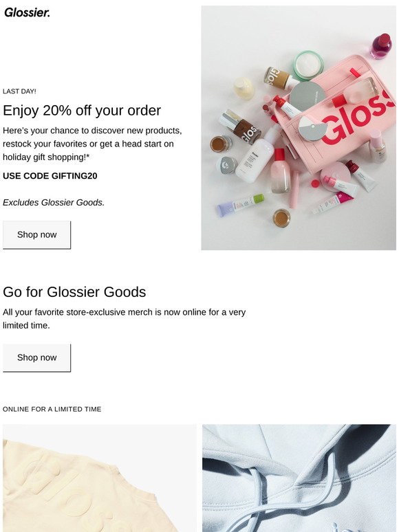 Glossier Email Newsletters: Shop Sales, Discounts, and Coupon Codes