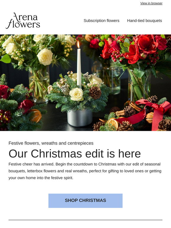 Arena Flowers: Our Christmas edit is here | Milled