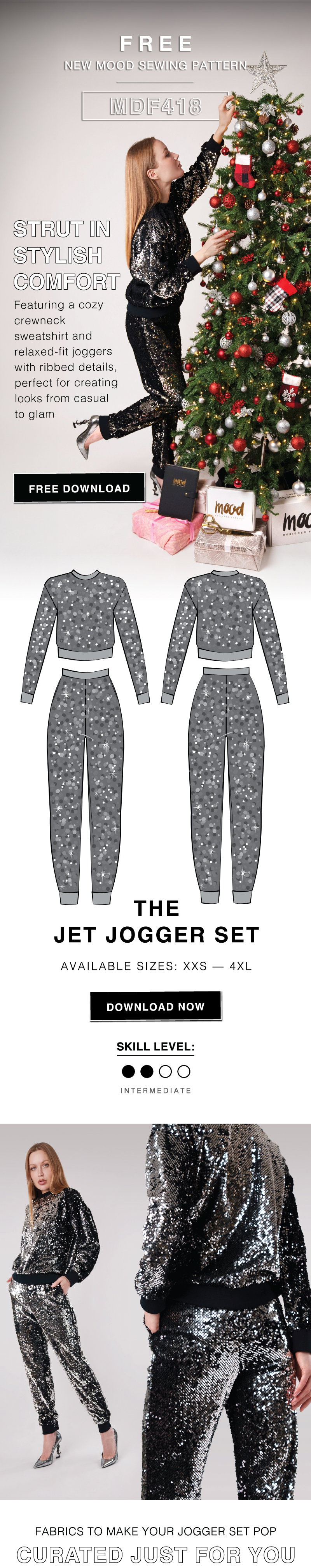 Mood Fabrics: New FREE Pattern | The Jet Jogger Set | Milled