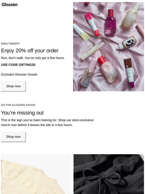 Glossier Email Newsletters: Shop Sales, Discounts, and Coupon Codes