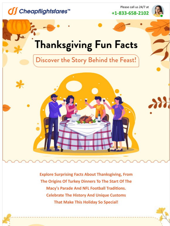 Cheapflightsfares: The Story Behind Thanksgiving Fun facts + Flight ...