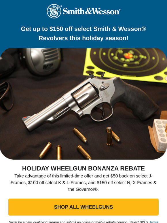 Smith & Wesson: Up to $150 off S&W Revolvers | Milled