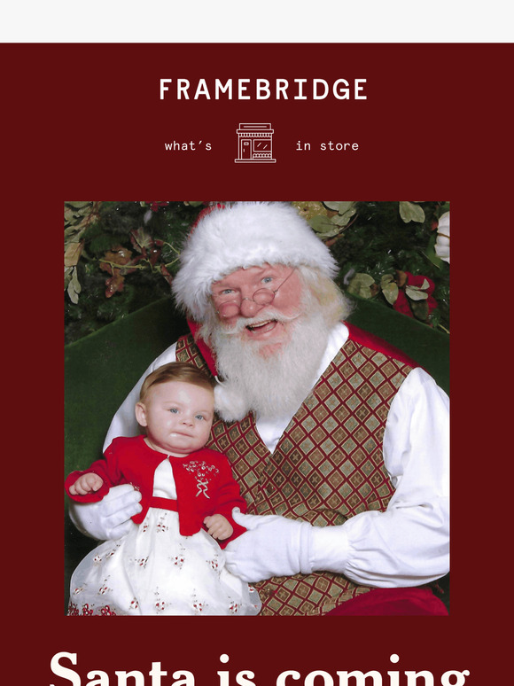 Framebridge: Reminder! Santa photos THIS WEEKEND | Milled