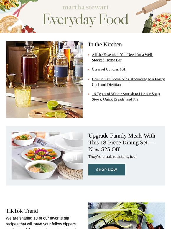 Martha Stewart: "Dipsgiving" Is Our Favorite New Party Trend—These Are ...