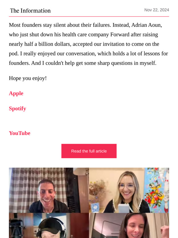 The Information: How to Move Forward After Forward (with Adrian Aoun ...